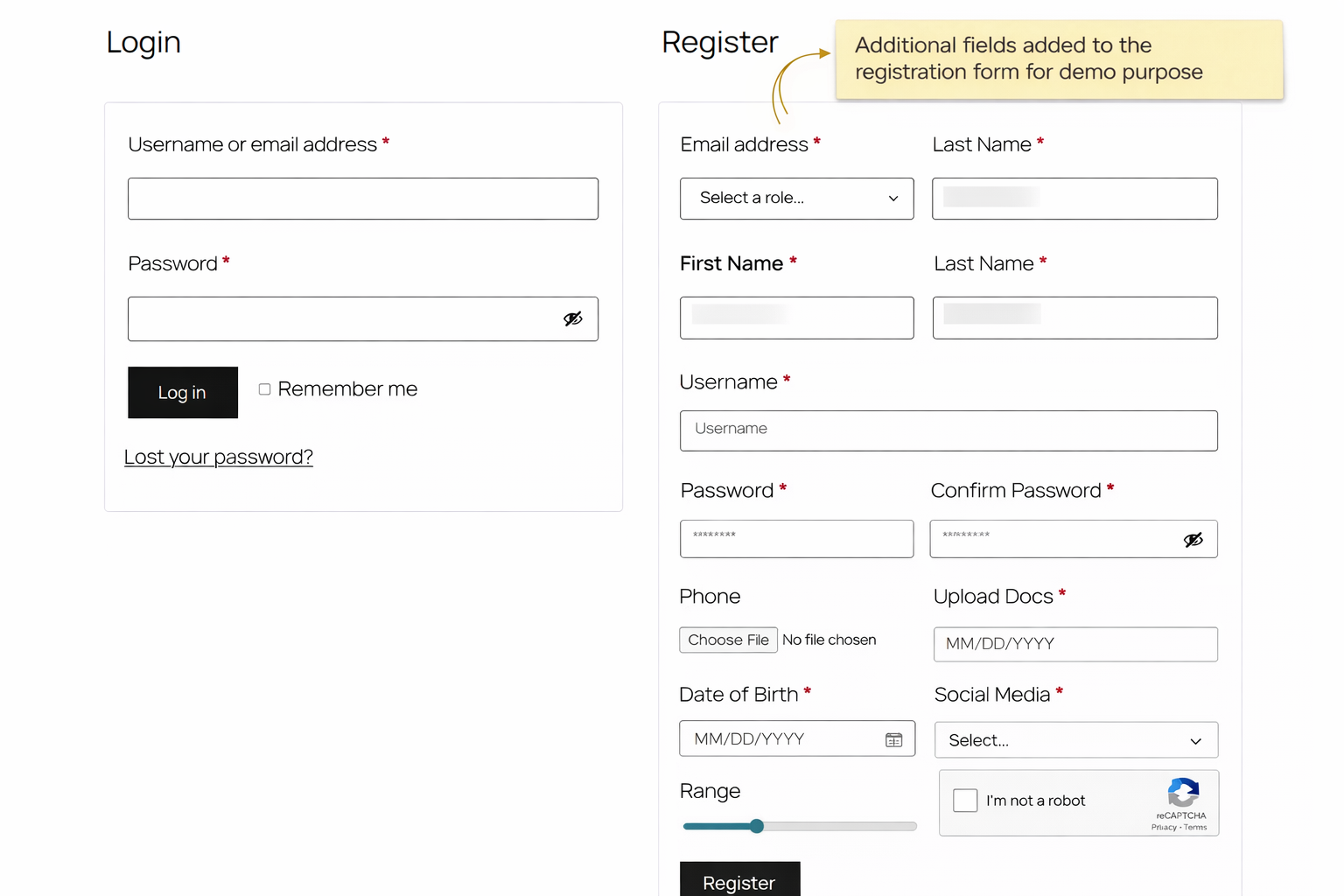 Extended User Registration Fields Documentation - WooCommerce