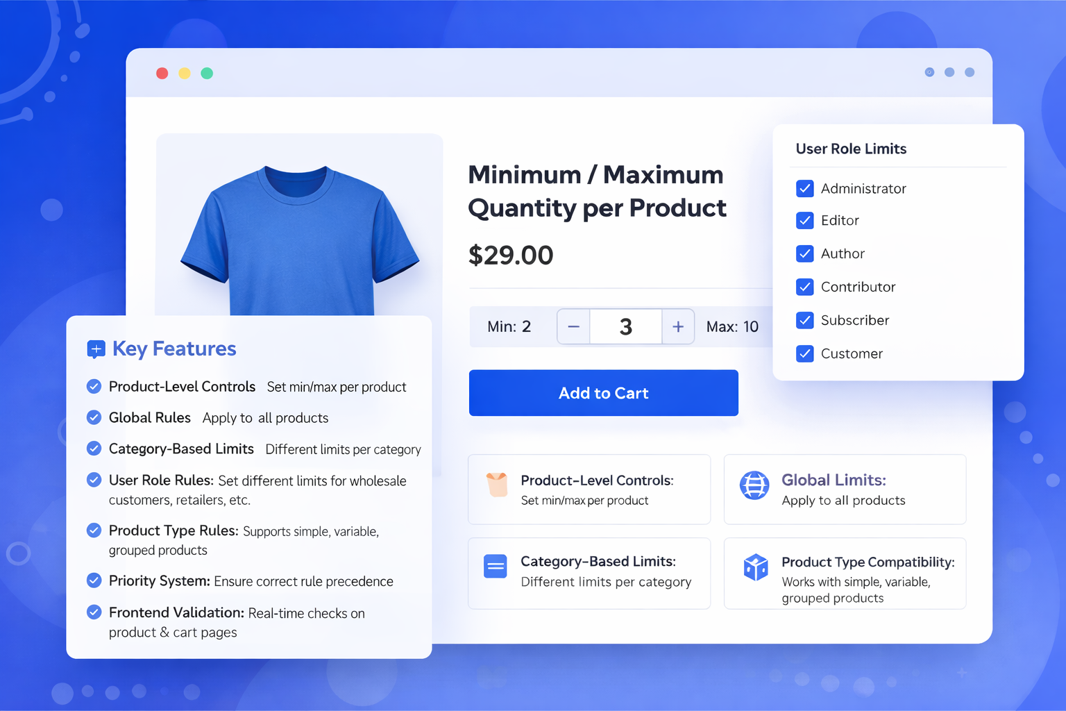 Minimum And Maximum Quantity per Product - WooCommerce Marketplace