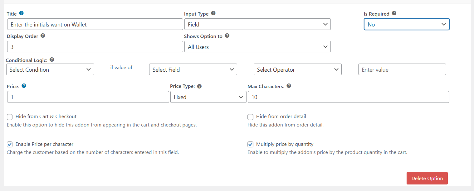 Product Addons and Extra Options Documentation - WooCommerce