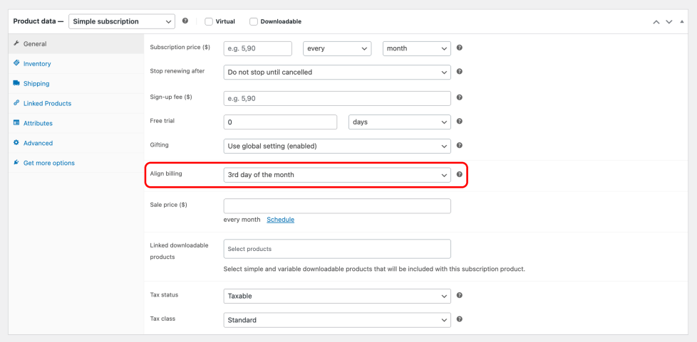 Guide to Billing Date Alignment Documentation - WooCommerce