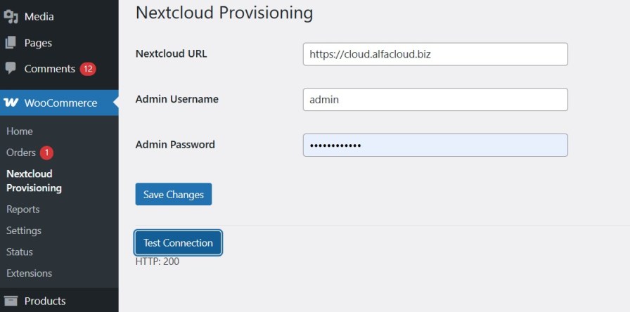 Nextcloud Provisioning - WooCommerce Marketplace